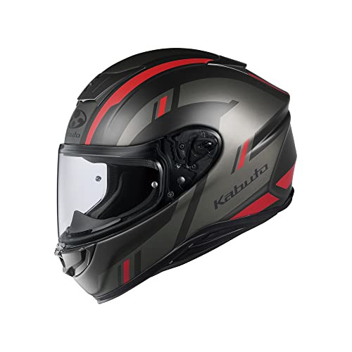 OGK KABUTO Motorcycle Helmet Full Face AEROBLADE6 DYNA Flat Black Red ...
