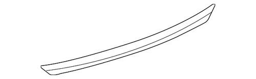 Genuine Nissan License Molding 84810-4AF0A | eBay