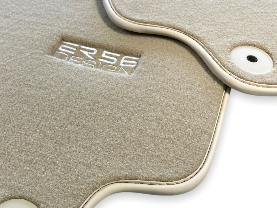 Floor Mats For AUDI R8 2007-2013 Beige ER56 Design Tailored Carpets SET ...