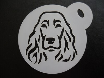 60mm cocker spaniel face design cake, cookie, craft & face painting ...