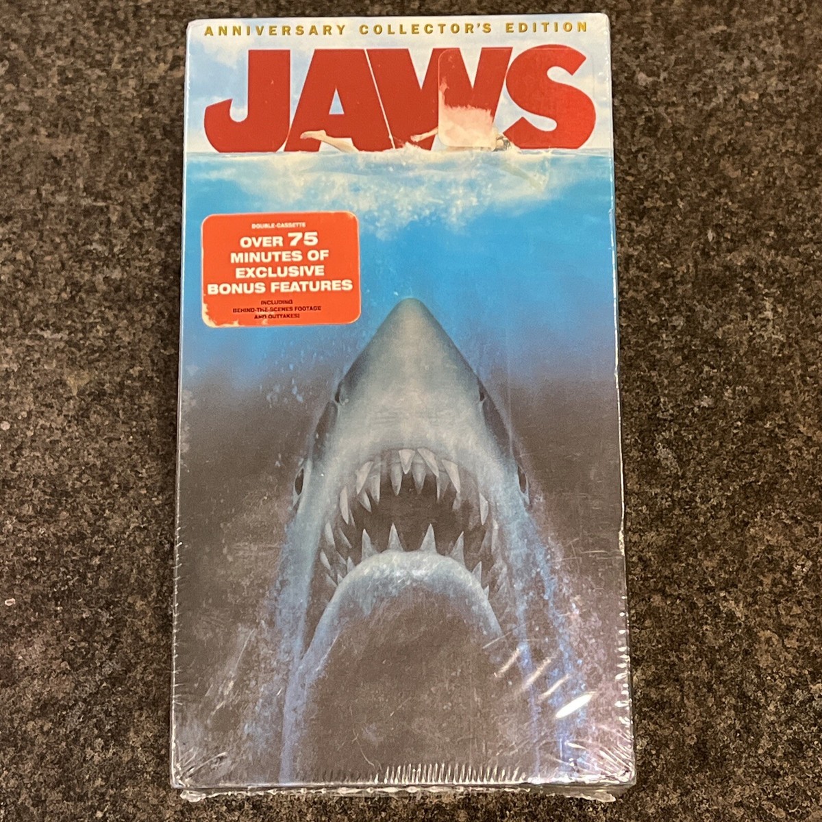 Jaws Anniversary Vhs Jaws' Swims Onto 50th Anniversary SteelBook 4K