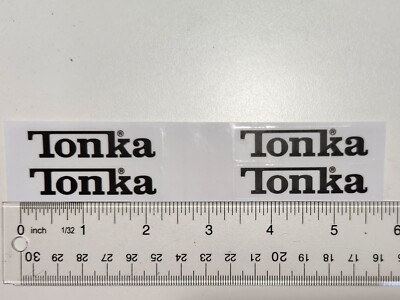 Tonka Logo Stickers 2 Inch Black Lettering Transparent 2.25 Inch Wide ...
