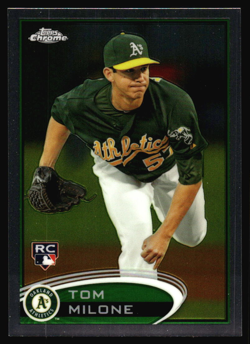 2012 Topps Chrome Tom Milone Rookie #169 Oakland Athletics | eBay
