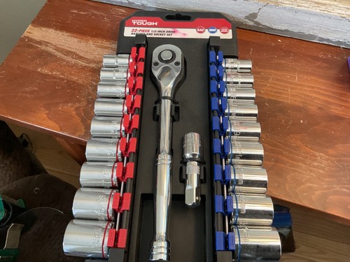 Hyper Tough 22-Piece 1/2-Inch Drive Ratchet and Socket Set | eBay