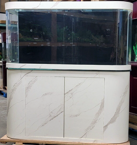 Reef Ready 170 Gallon Glass Bayview Panoramic Aquarium Fish Tank Set ...