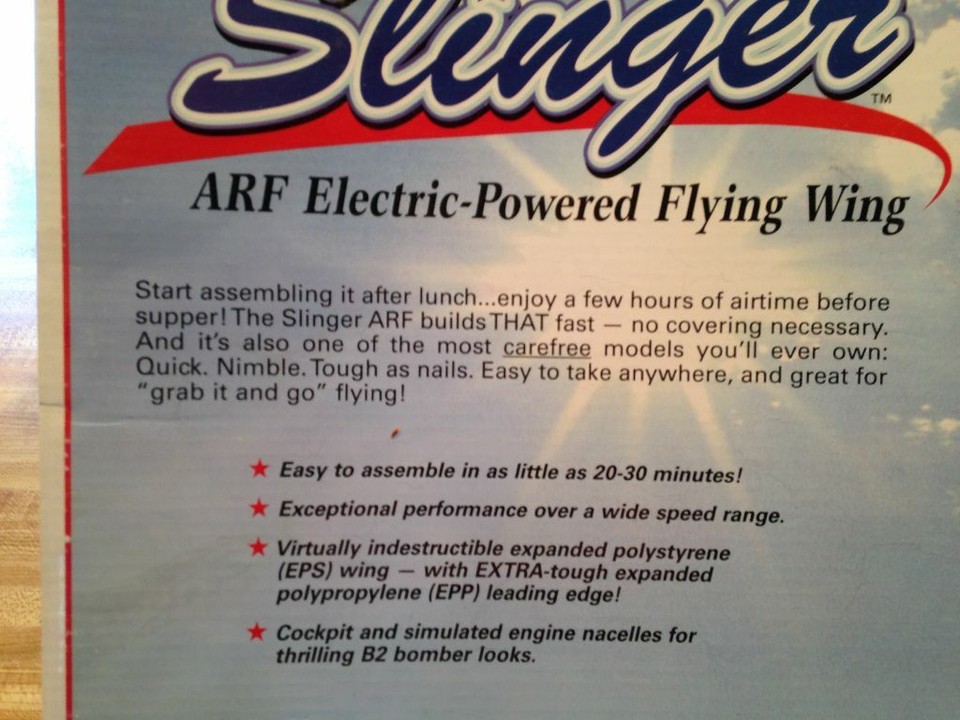 Electrifly Slinger RC B2 Bomber Look Airplane ARF Kit With Motor. | eBay