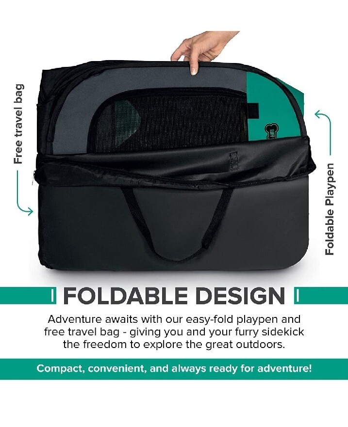 36 X 36 X 23 RUFF 'N RUFFUS PORTABLE PET PLAYPEN SIZE Medium Size | eBay