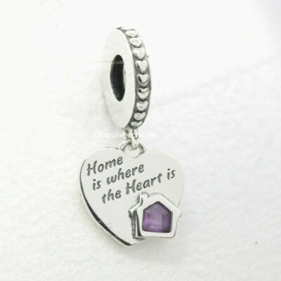 New! Authentic Pandora Love My Home Heart Dangle Charm 799324 | eBay