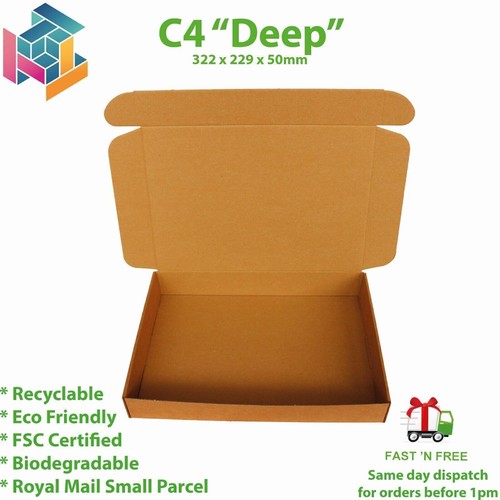 Royal Mail PIP Large Letter Boxes C4 C5 C6 C7 DL Postal Box FSC ...