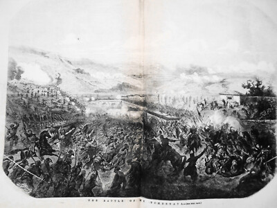 The Battle of the Chernaya - Illustrated London News, 1855 - 22 x 16 in ...