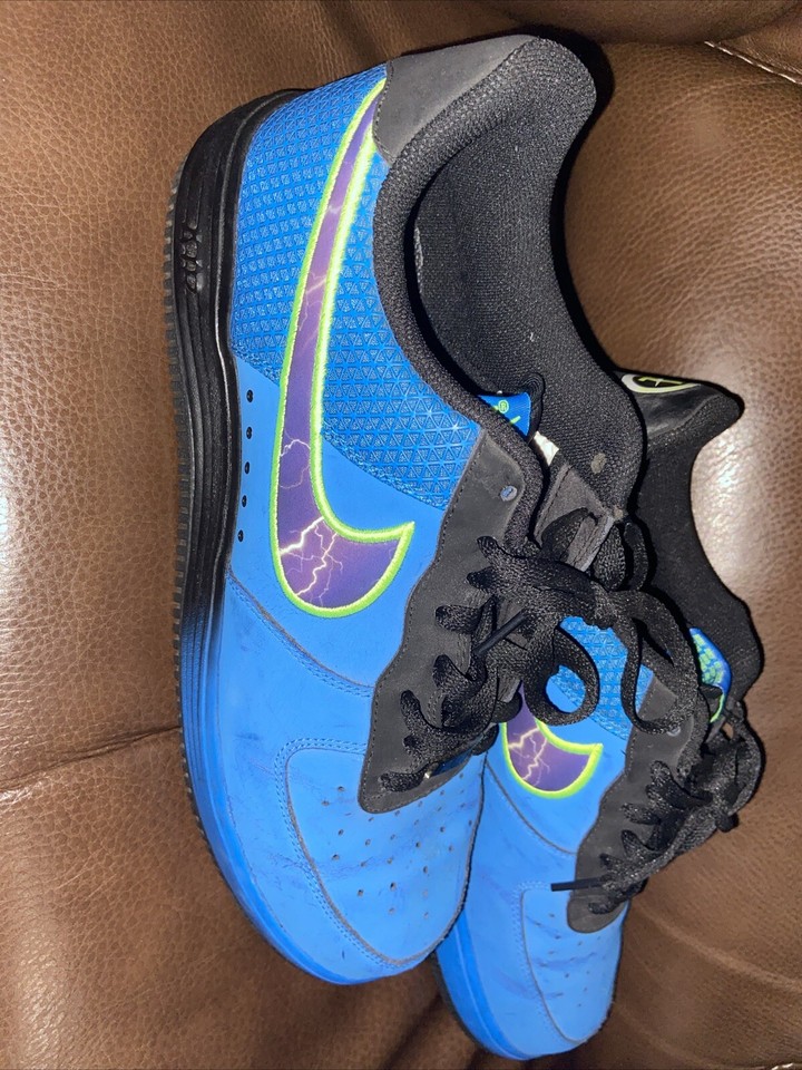 Nike Lunar Force 1 Photo Blue/Purple Lightning 580383-400 Size 11 Mens ...