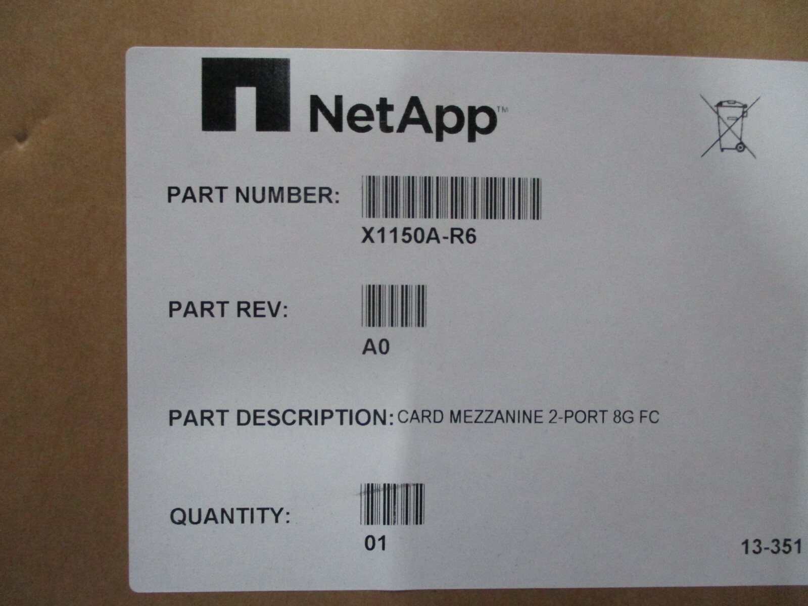 NetApp X1150a-r6 2 Port 8gb FC Mezzanine Card for sale online | eBay