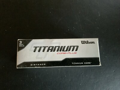 NIB Wilson Titanium Core + Plus Golf Balls - 3 | eBay
