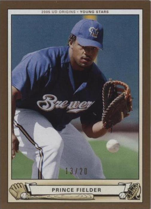 2005 Upper Deck Origins - Young Stars Prince Fielder #265 Gold /20 (RC ...