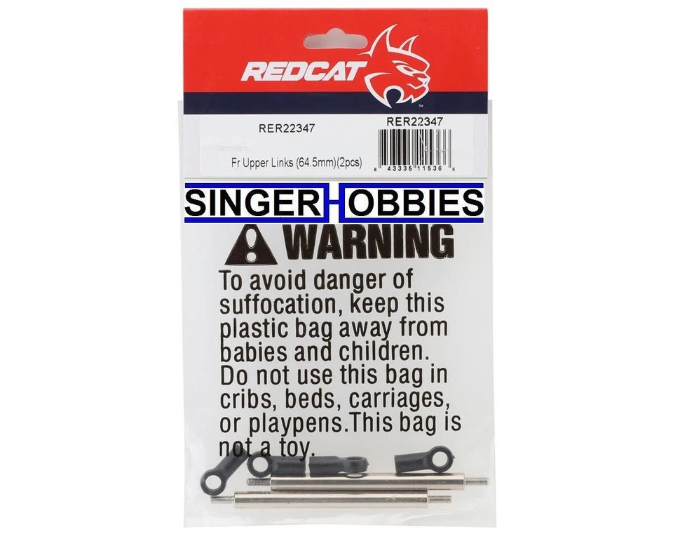 REDCAT RER22347 Fr Upper Links (64.5mm) (2pcs) ASCENT FUSION / EVEREST ...