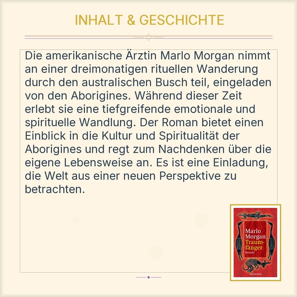 Acchiappasogni - Marlo Morgan - Spiritualità Aborigeni | eBay