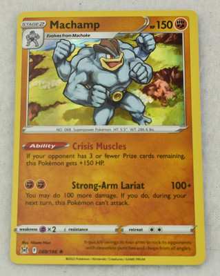 Pokémon Card Machamp 088/196 Lost Origin Holo Rare | eBay
