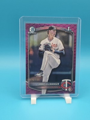 2025 Bowman Draft Chrome - James Ellwanger #BDC-164 1st Fuschia ...