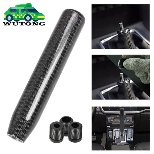 180mm Real Carbon Fiber Long Universal Shift Knob Manual Gear Shifter ...