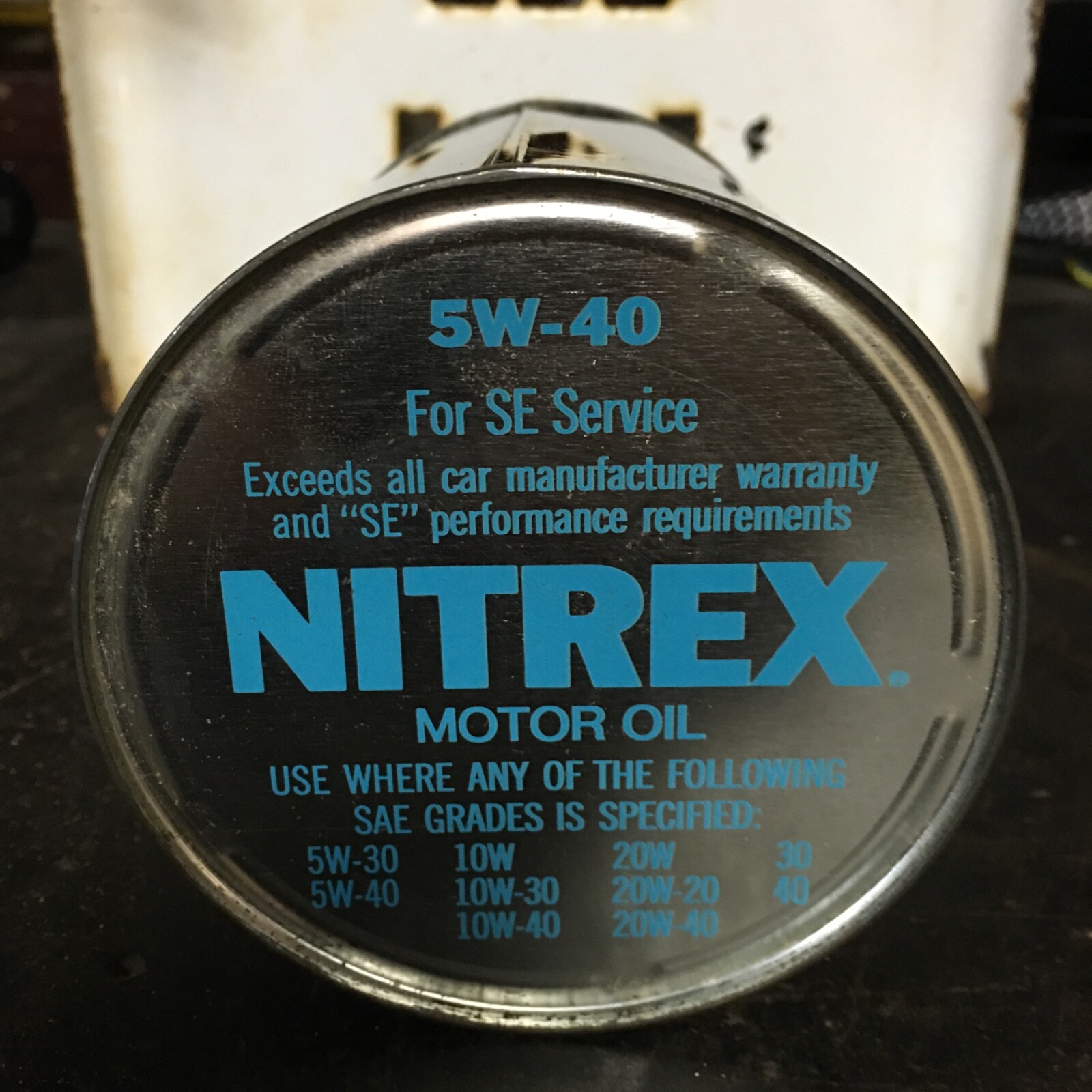 Unopened NOS Nitrex Vintage One Gallon Motor Oil Can 5w 40 | eBay