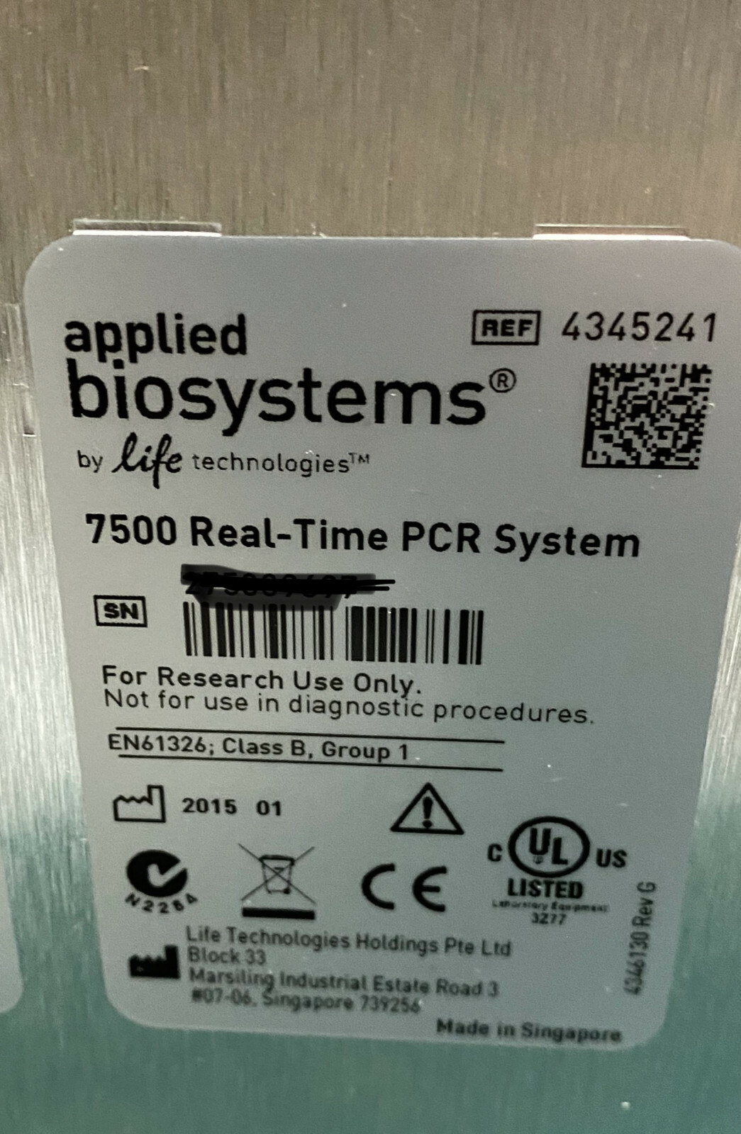 Applied Biosystems ABI 7500 Real-Time PCR System Working Great ...