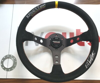 Sports Steering Wheel Suede Renault Jean Ragnotti R5 Turbo / Clio Etc ...