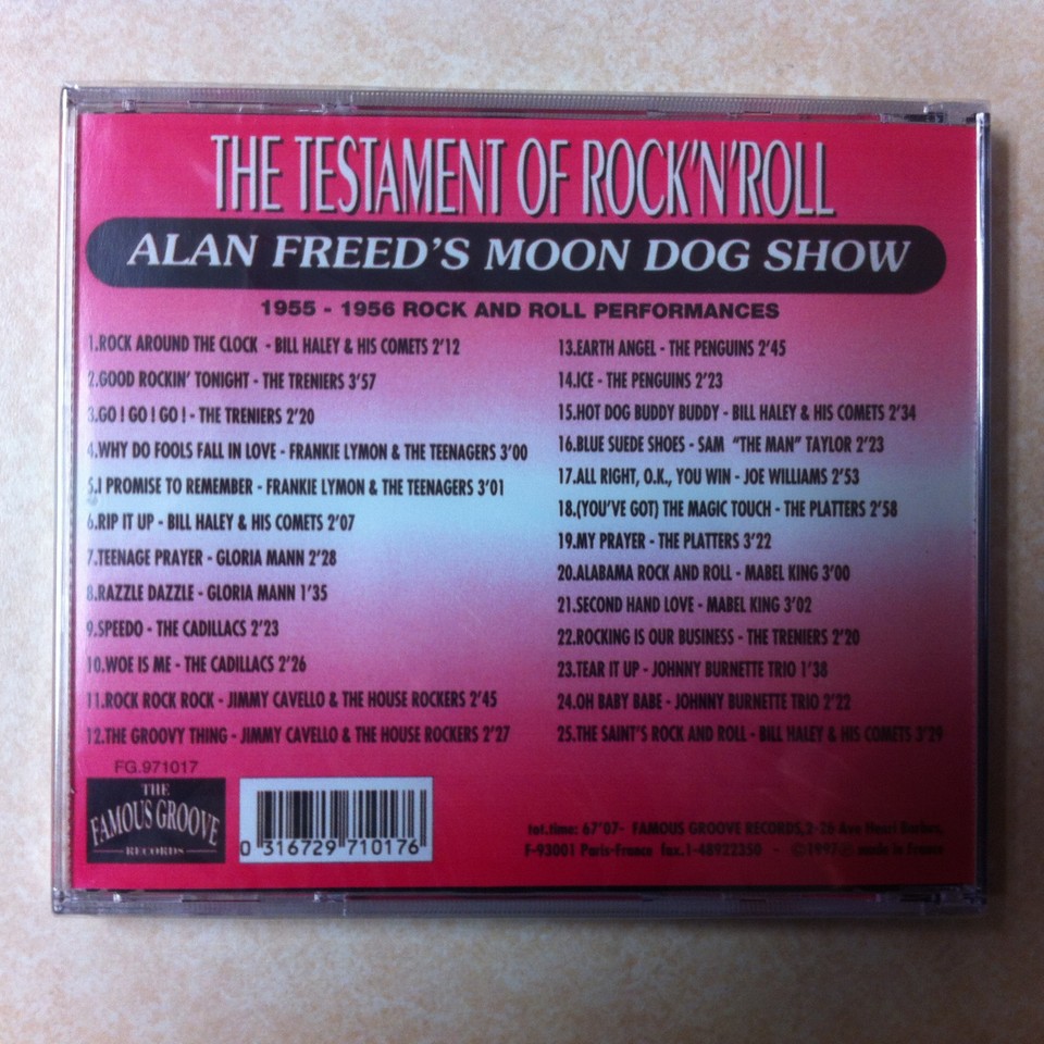 Alan Freed's Moon Dog Show CD -Vol. 1 Brand New 25 Tracks on Famous ...