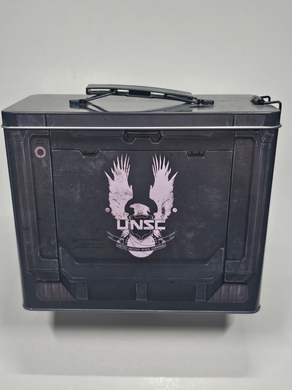 2015 Loot Crate Exclusive Halo 5 Guardians UNSC Ammo Crate Tin Lunch ...