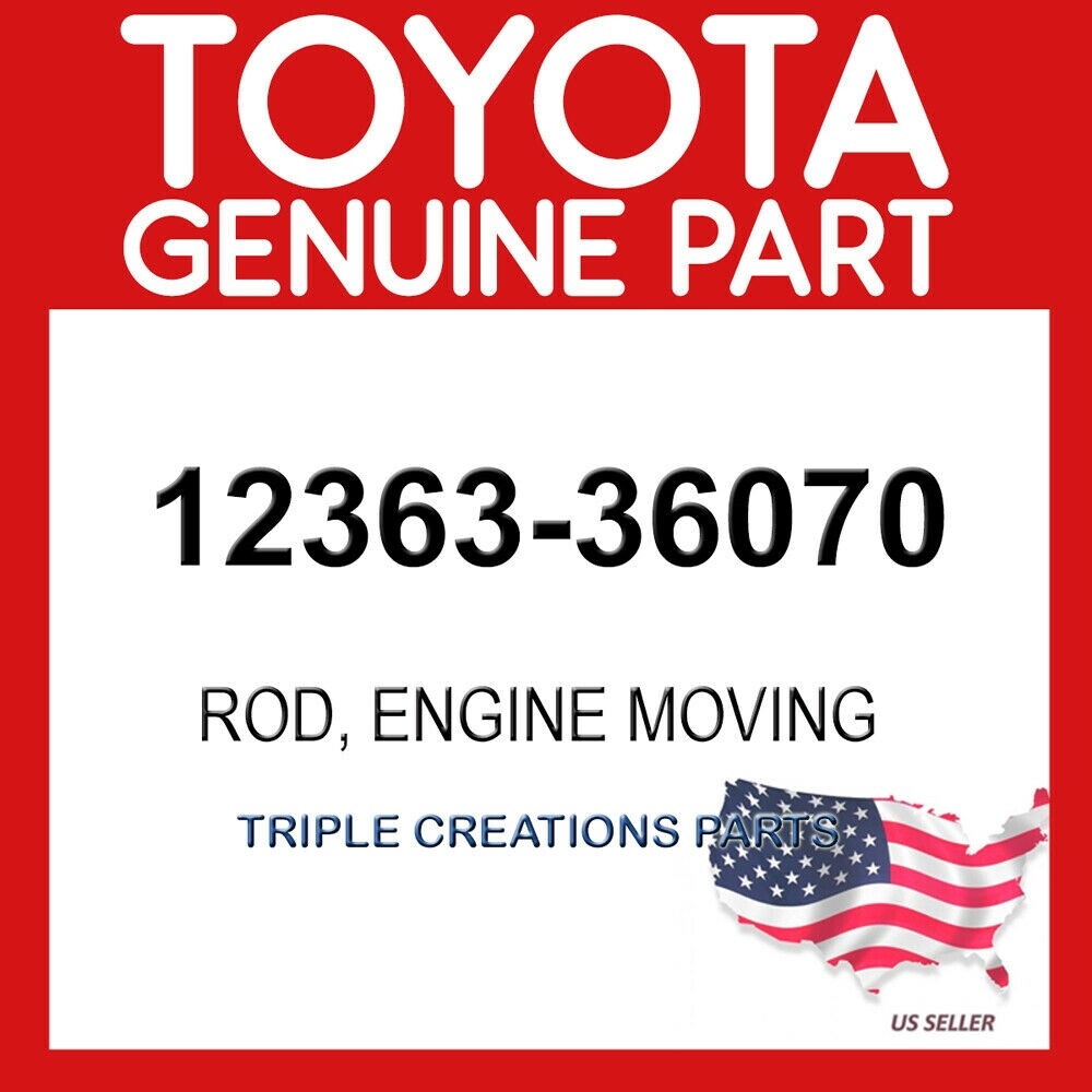 Toyota Genuine 1236336070 Rod Engine Moving Control 12363-36070 OEM | eBay