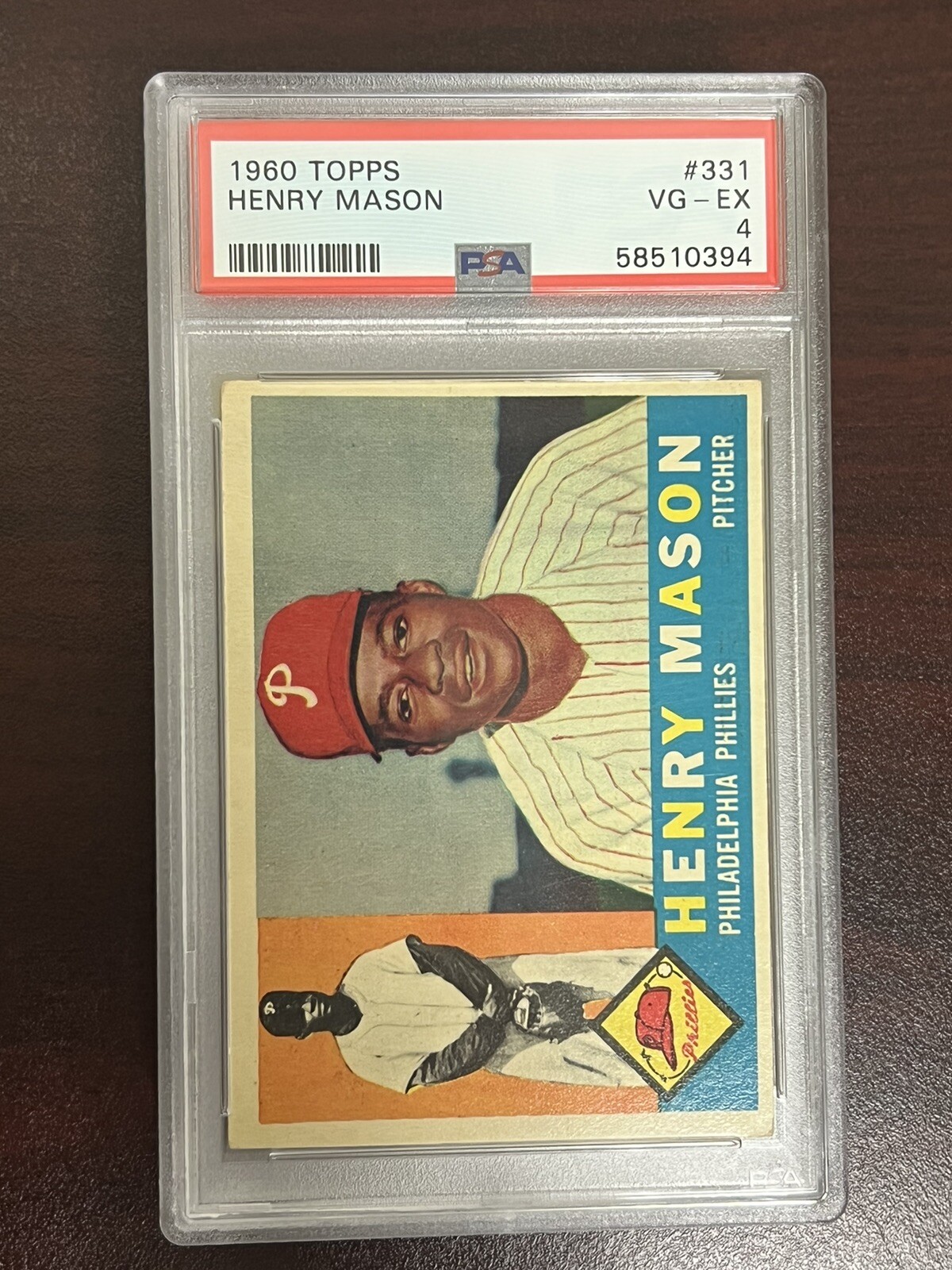 1960 TOPPS #331 Henry Mason PSA 4 VG EX Philadelphia Phillies | eBay