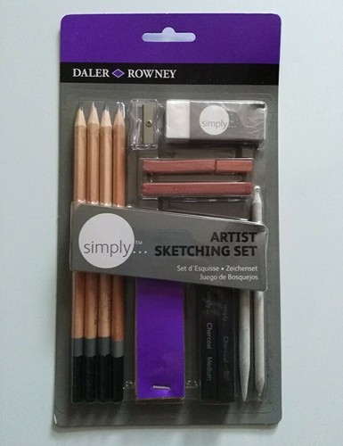 Daler-Rowney Simply Artist Sketching Pencil Set 13pcs for sale online ...