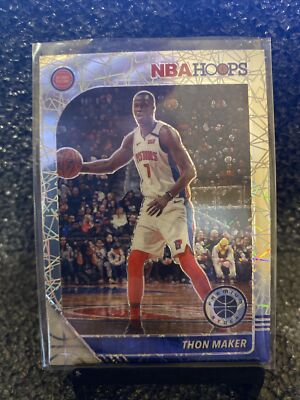 2019-20 NBA Hoops Premium Stock Silver Lazer Prizm Thon Maker #58 ...