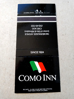 Vintage Matchbook: Como Inn, Chicago, IL | eBay