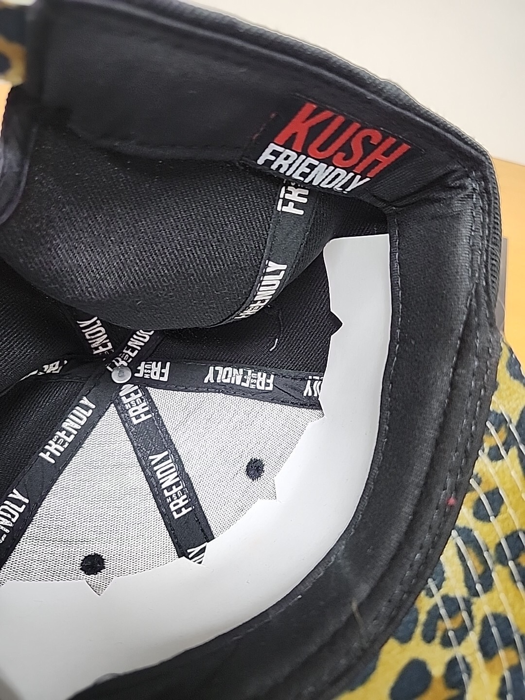 Kush Friendly Brand New Strapback Hat Cap Heavy hitters Leopard Brim ...
