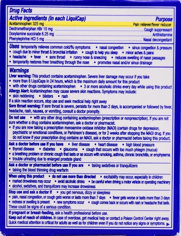 2 Pack Vicks NyQuil Severe Cold & Flu - Max Strength 24 Each Box Exp 07 ...
