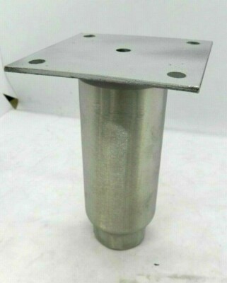 5.25" SS Leg Welded Mtg Plate Hex Toe Adjustable Heavy-Duty A53-5042-C ...