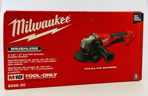 Milwaukee 18V 5in Grinder w/ Paddle Switch (Tool Only) - 2686-20 for ...