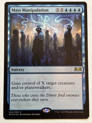 MTG Ravnica Allegiance Mass Manipulation Foil 042/259 NM Rare | eBay