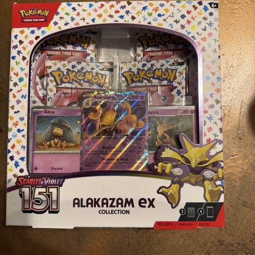 Pokemon TCG SV: Scarlet & Violet 151 Alakazam ex Collection Box Sealed ...