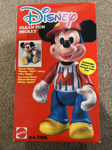 Clean Fun Mickey Mouse 12" Doll Figure Vintage Walt Disney Mattel 1989 ...