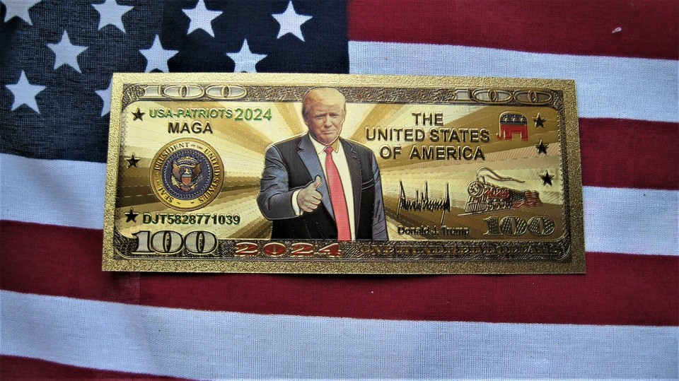 President Donald Trump Banknote 2024 Political History USA Gift MAGA ...