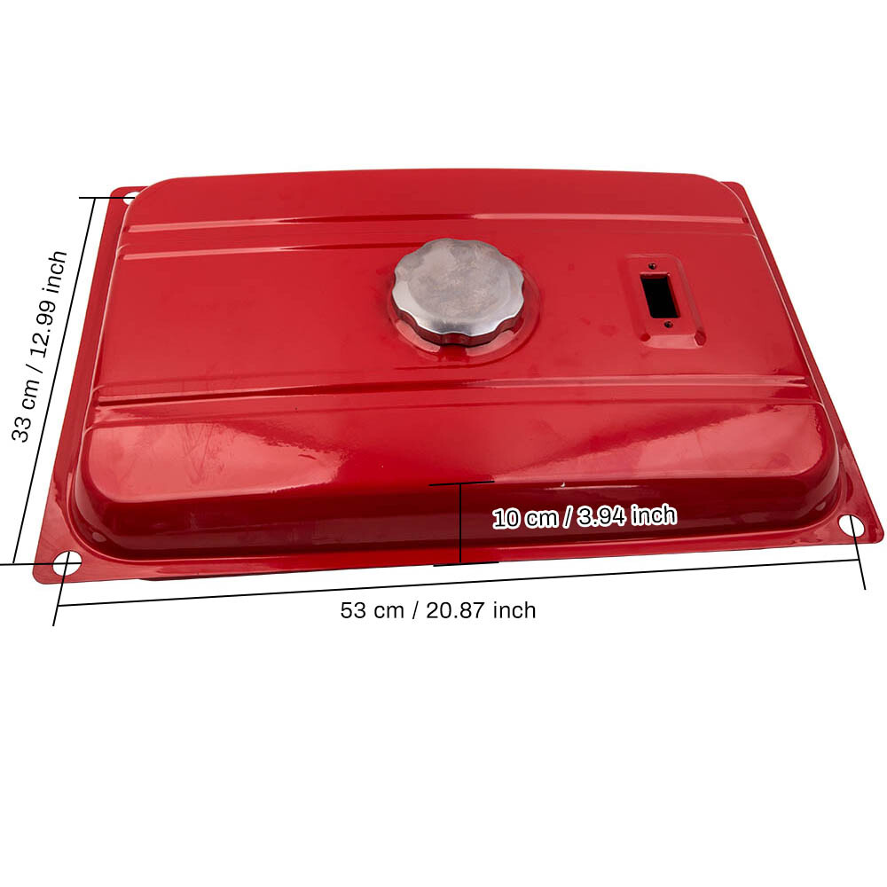 Universal 5 Gallon Generator Gas Fuel Tank w/ Valve Chrome Cap for 18.9 ...