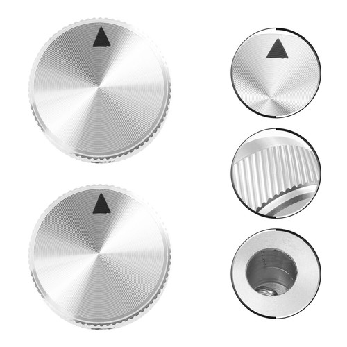 2 Pcs Volume Adjustment Knob Amplifier Knobs Replacement Aluminum Alloy ...