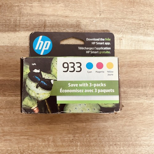 Sealed HP 933 Cyan Magenta Yellow Color Ink Cartridges 09/2024 ...