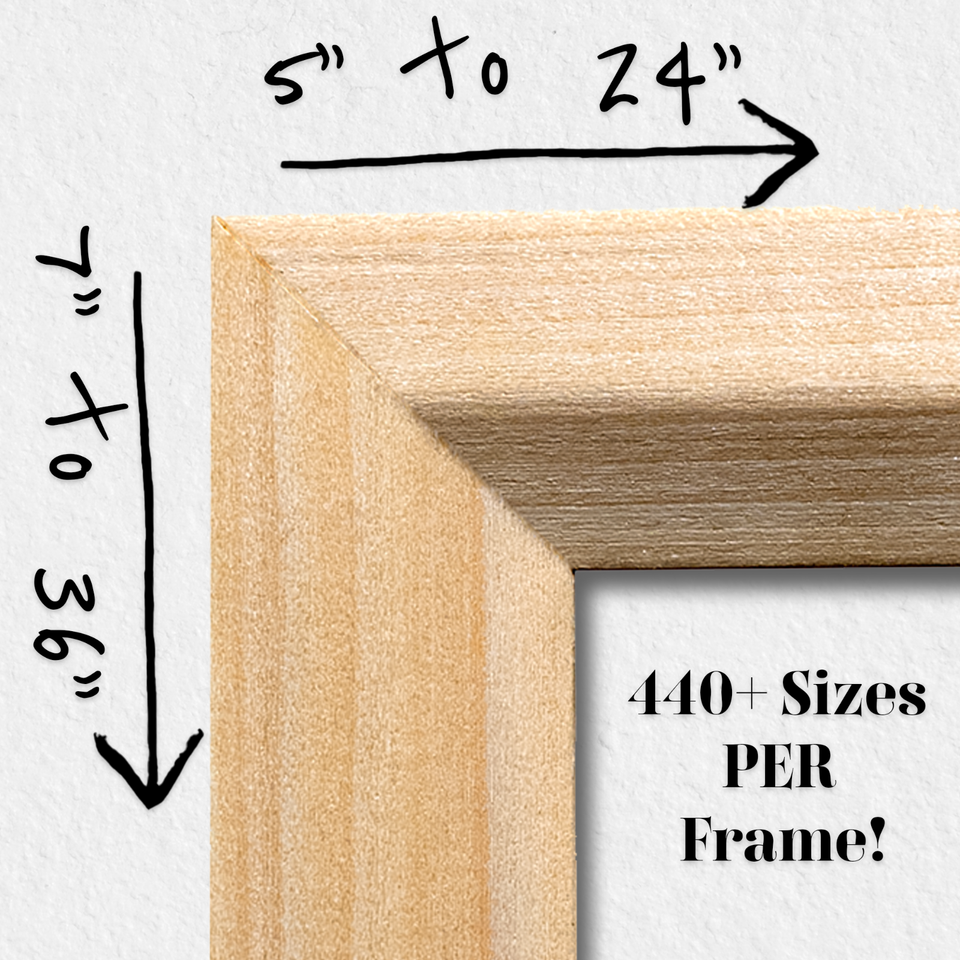 US ART Frames .84" Cherry Solid Wood Picture Poster Frames, S-B | eBay