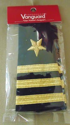 USN US NAVY O-5 CDR COMMANDER SERVICE DRESS SLIP-ON EPAULET SHOULDER ...