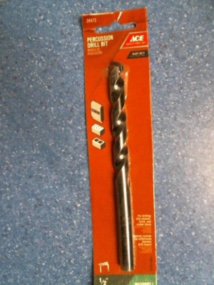 Ace 24473, 1/2" x 6" Percussion Drill Bit, Masonry/Cement, FREE ...