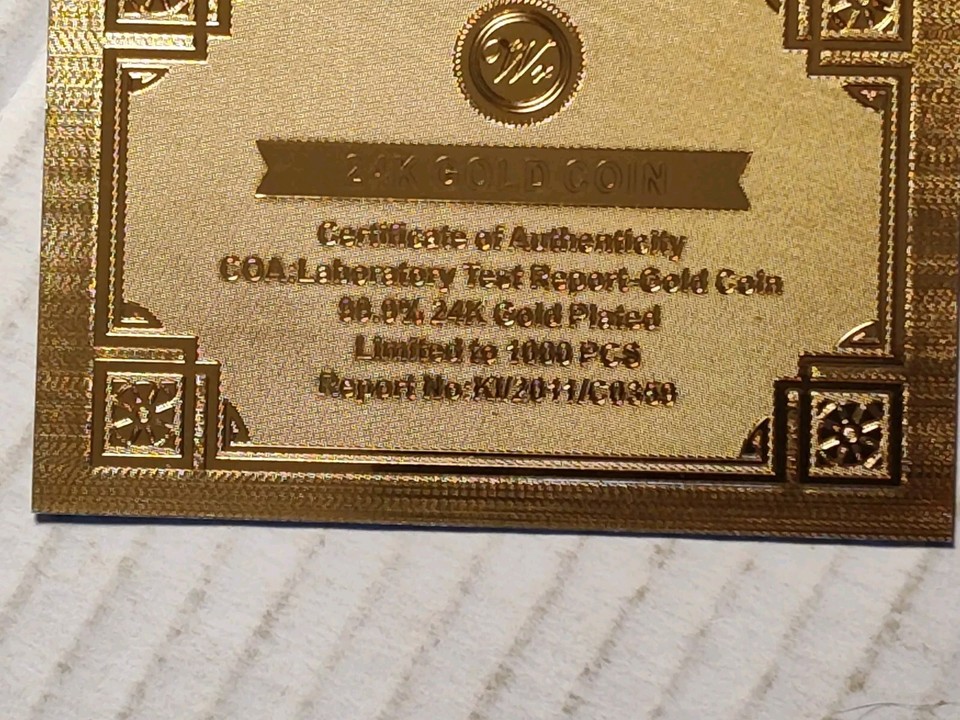 2020 Donald Trump President 24 Karat Gold Commemorative Coin Keep ...