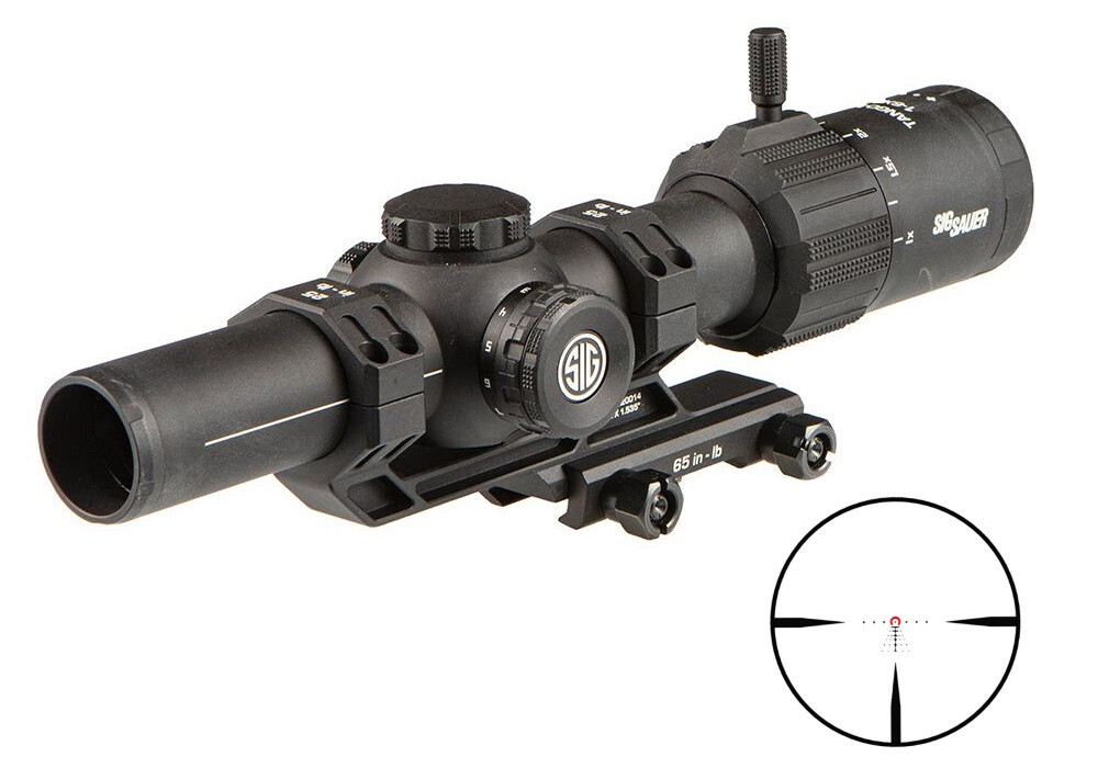 Sig Sauer Tango-MSR 1-6x24mm Scope BDC-FFP Reticle ALPHA-MSR Mount ...