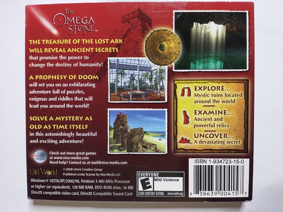 The Omega Stone - Video Game - VERY GOOD | eBay